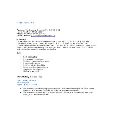 Gerard Schell - Curriculum Vitae | DOC