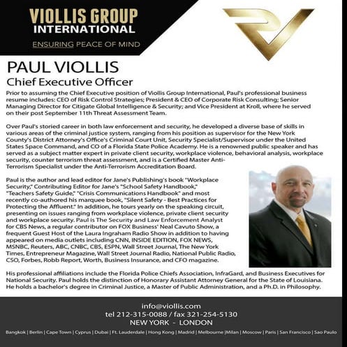 Paul Viollis - Viollis Group International | PDF
