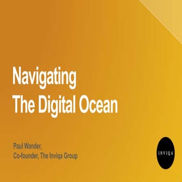 The Digital Ocean: Enabling the Ocean Economy | PPTX