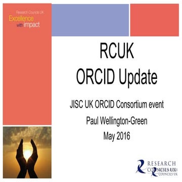 RCUK ORCID update | PPTX