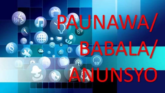 Anunsyo at babala | PPT