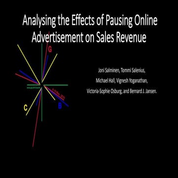 Analysing the effects of pausing online ads for e eCommerce [research ...