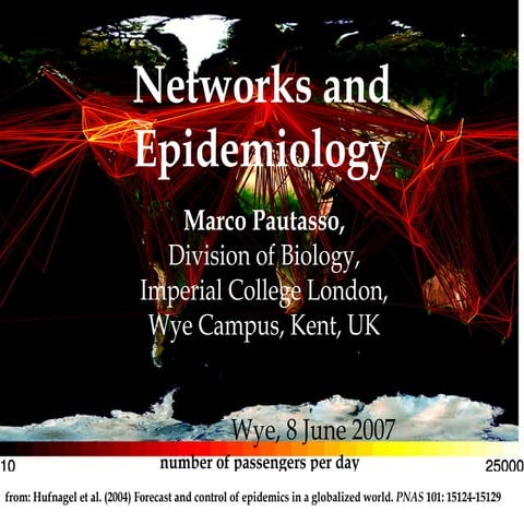 Networks and epidemiology - an update | PPT
