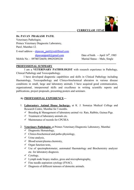 Pavan Patil CV | PDF Pavan Patil CV | PDF