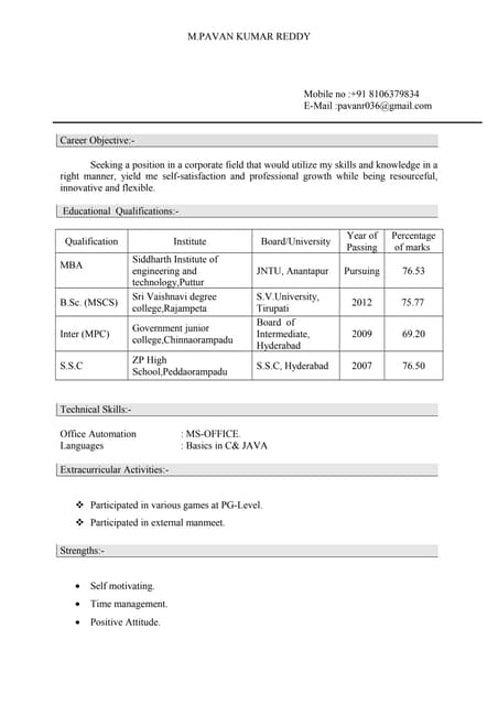 TEJA NEW RESUME | PDF