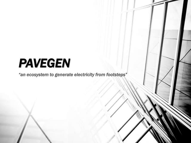 Pavegen | PPTX