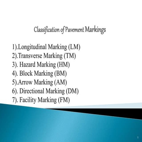Road marking and its types | PPTX