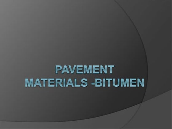 Test On Bitumen | PPTX | Chemistry | Science