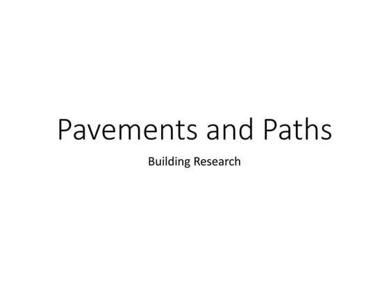 Pavement and Types of pavement | PDF | Geology | Science