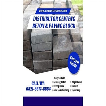 Paving Block 10x20 Pengiriman ke Bululawang | PDF