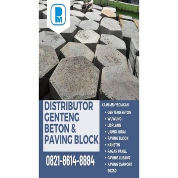 Paving Block Investasi Jangka Panjang untuk Proyek Konstruksi Anda | PDF