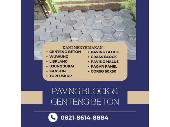 Supplier paving block model bata Kedungkandang | PPTX