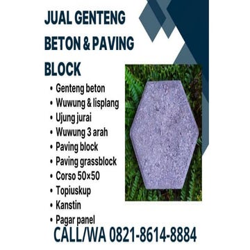 Ketahanan ekstra, tampilan prima. Pesan Paving Block Segi Enam hari ini ...