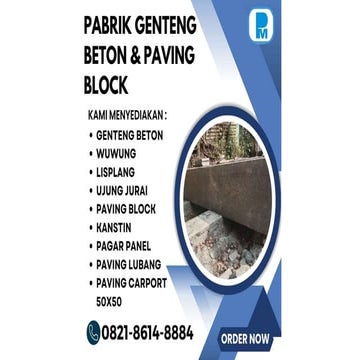 Garasi Minimalis dan Rapi dengan Paving Block Premium | DOCX