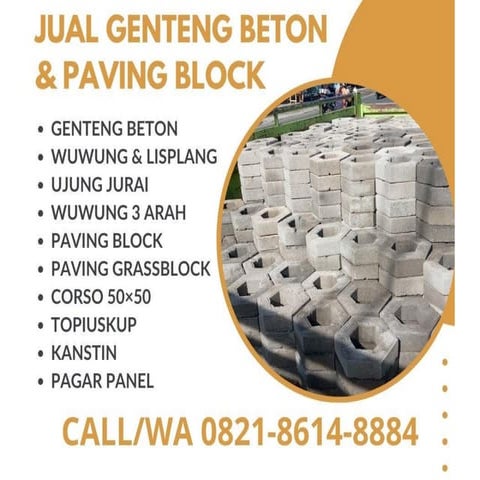 Paving Conblock Tahan Lama dengan Desain Modern | PDF