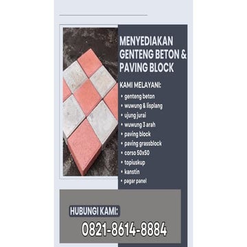 Paving Garasi Terbaik Tahan Lama dan Mudah Dirawat | PDF