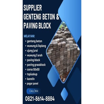 Paving Block Anti Pecah untuk Lantai Garasi yang Aman | DOCX