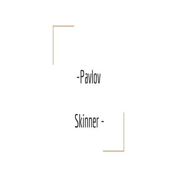 Pavlov skinner - presentacion uabc | PPTX