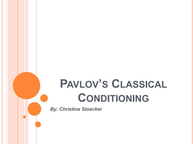 Classical Conditioning In The Classroom