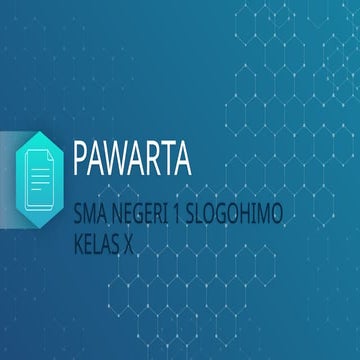 PAWARTA bahasa jawa untuk SMA MA sederajat | PPTX