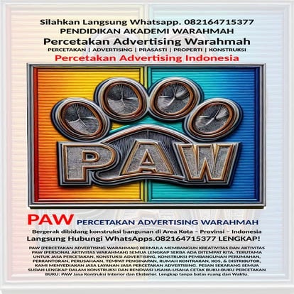 PAW Mau Buat Website Periklanan dan SEO ☎ WhatsApp: 082164715377 Solusi Bisnis Anda Mulai ...