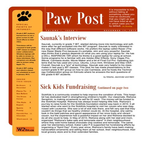 Paw post first_edition | PDF