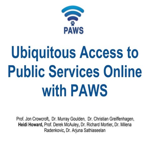 PAWS Architecture | PDF