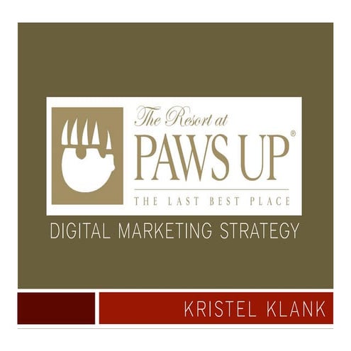 Paws Up Digital Media Strategy Presentation | PDF