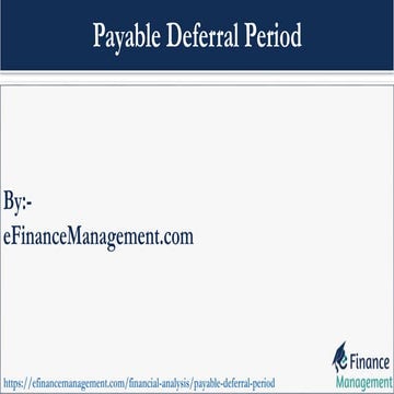 Payable Deferral Period | PPTX