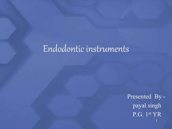 Standardisation of endodontic instruments | PPT