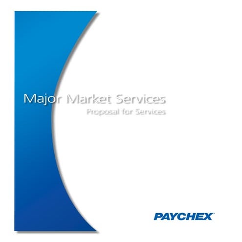 Paychex Services | PDF