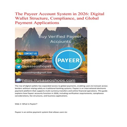 The Payeer Account System in 2026: Digital Wallet Structure, Compliance ...