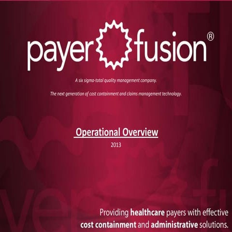 PayerFusion Operational Overview | PPTX