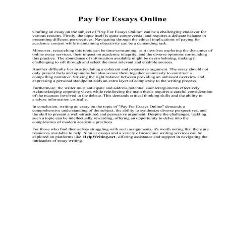 Pay For Essays Online.pdf
