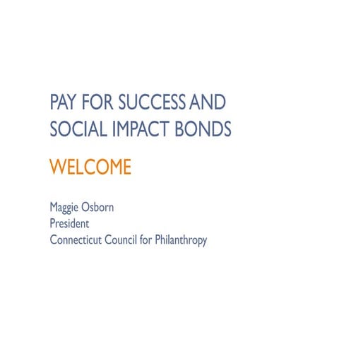 Pay for Success Liftoff! | PPTX