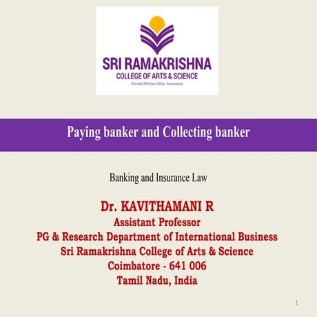 Paying and Collecting Banker and their relationship.ppt