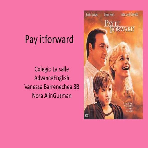 Pay it forward | PPTX | Debated Sensitive Social Issues | Sensitive Topics