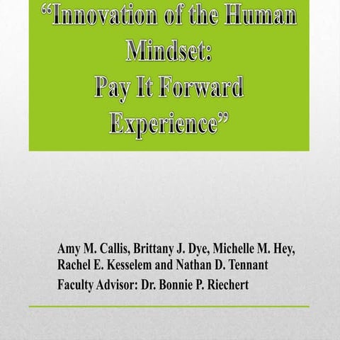 Pay it forward | PPTX