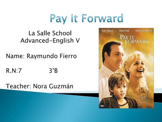 Pay it forward | KEY