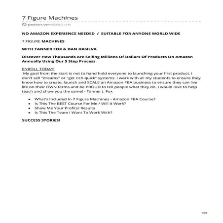 7 figure machines | PDF