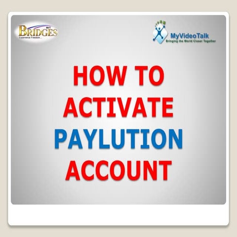 Paylution activation | PPTX