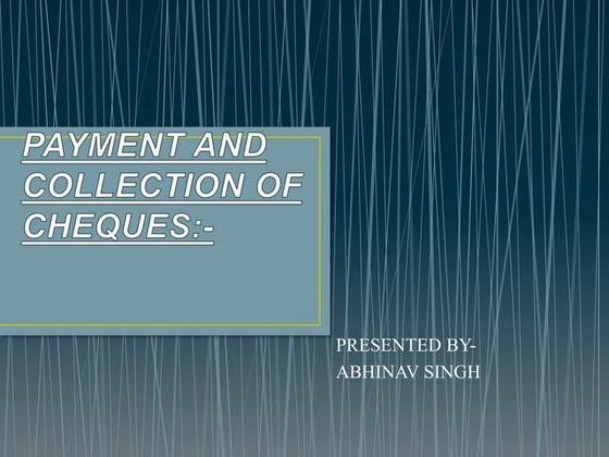 Cheque Clearing Process Flowchart | PDF