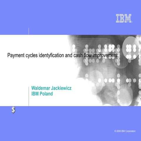 Payment cycles identification and cash flow improvement 2008 and 2020 ...