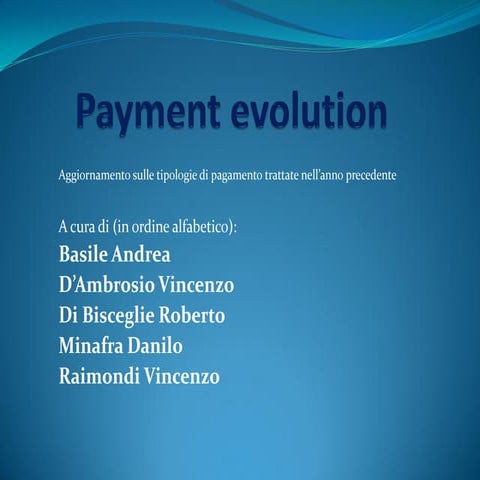 Payment evolution 2010 2011 | PDF