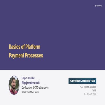 Fundamentals of Marketplace Payments - Platform Payments | PPT