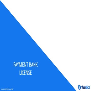 Payments bank license | PPT