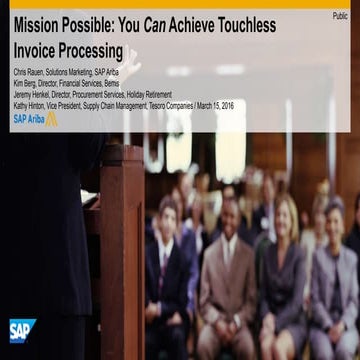 Mission Possible: You Can Achieve Touchless Invoice Processing | PPTX