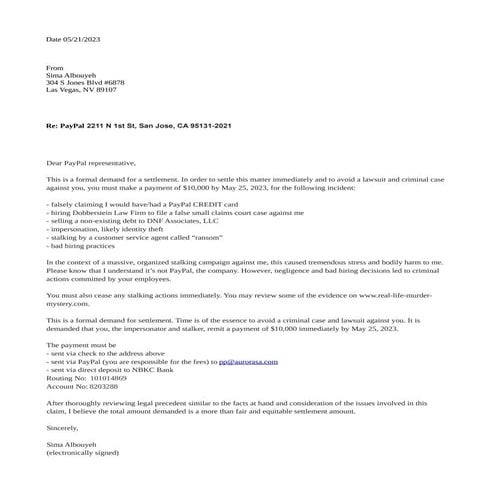 Open letter to PayPal | PDF