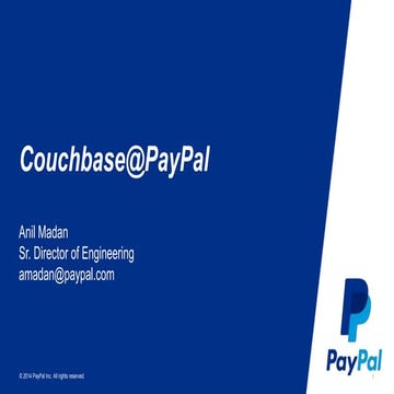 PayPal couchbase 2014 | PPTX