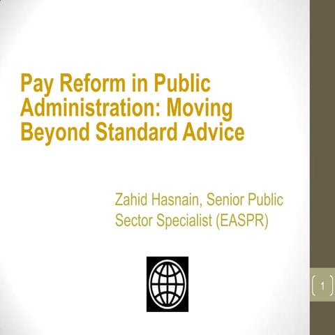 Pay Reform in Public Administration | PPTX
